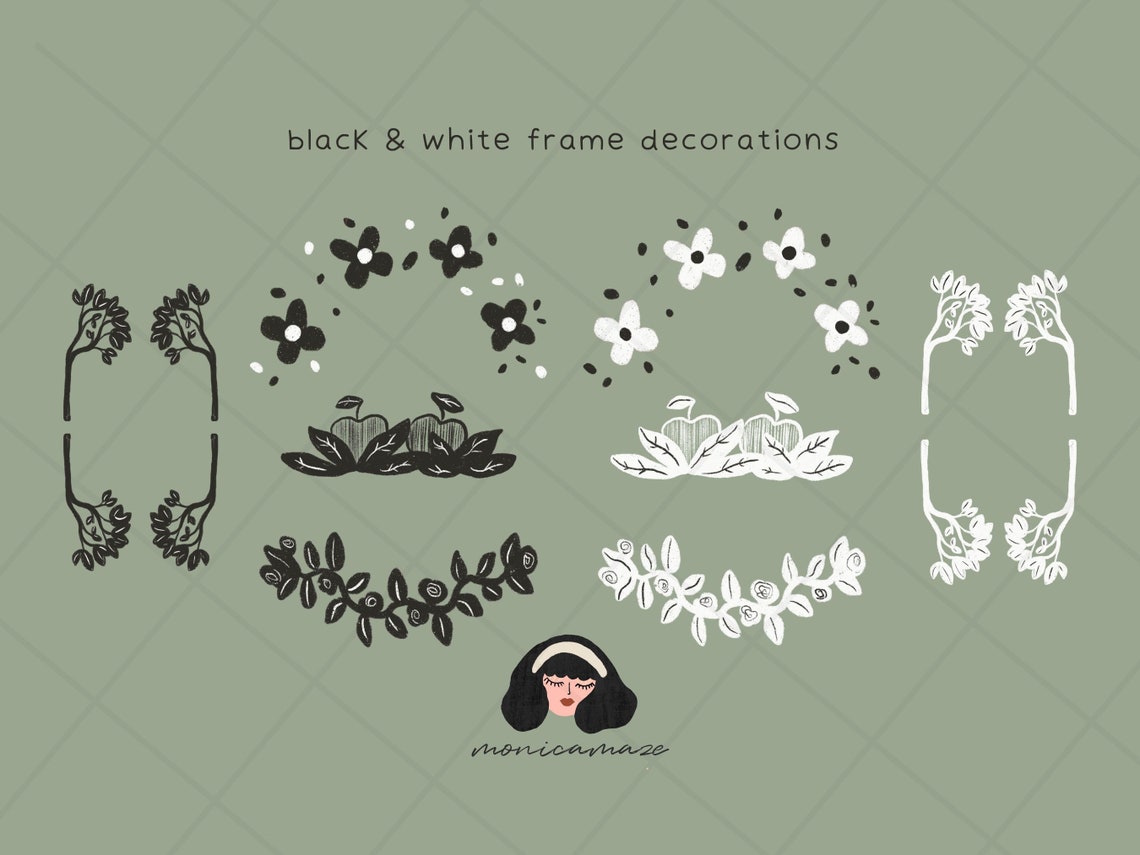 Earthy Fall Clipart Set Autumn Clip Art Neutral Cozy Hygge - Etsy