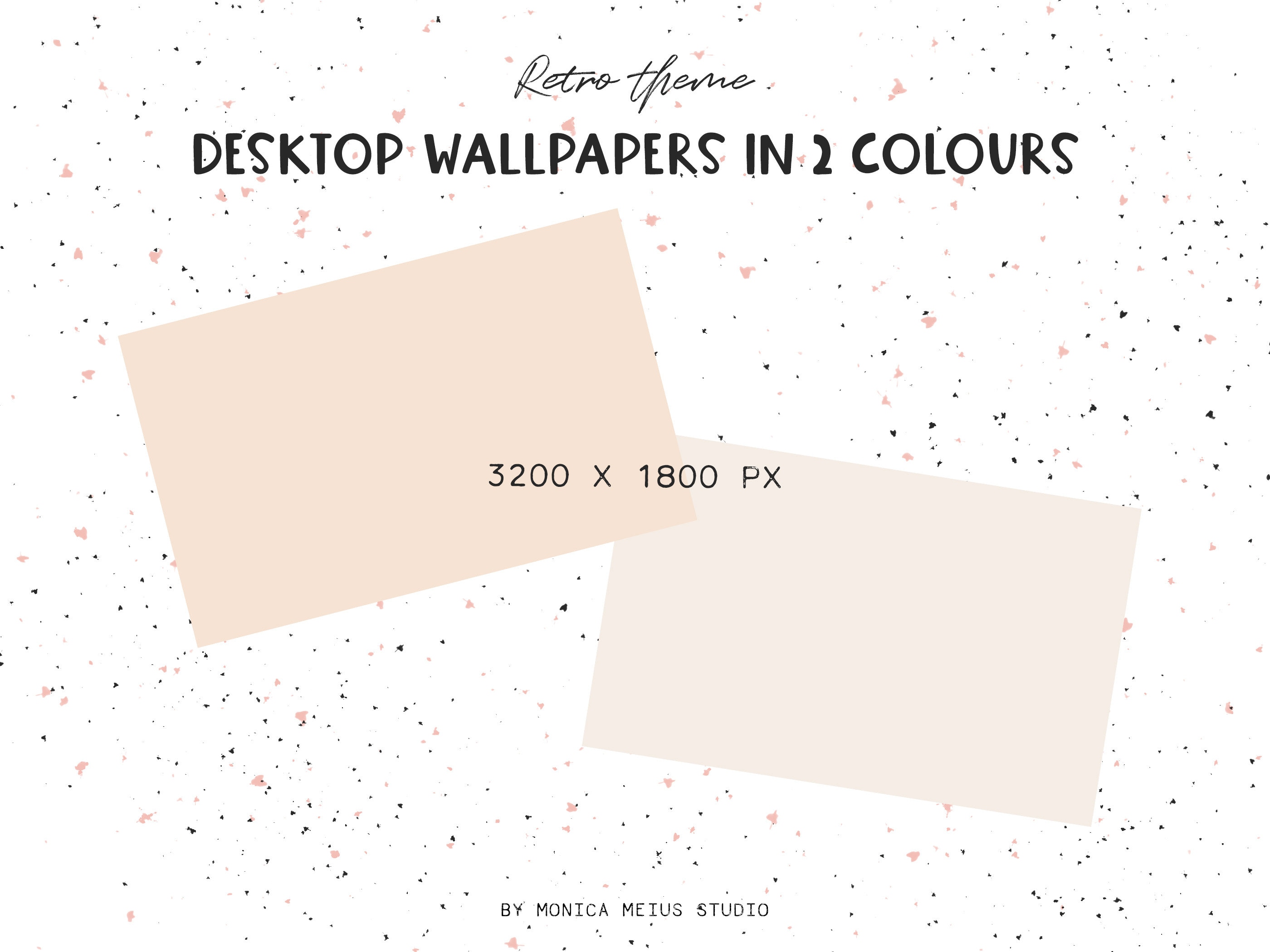 12 Retro Floral Desktop Icon Set, Vintage Groovy Computer Organizer ...