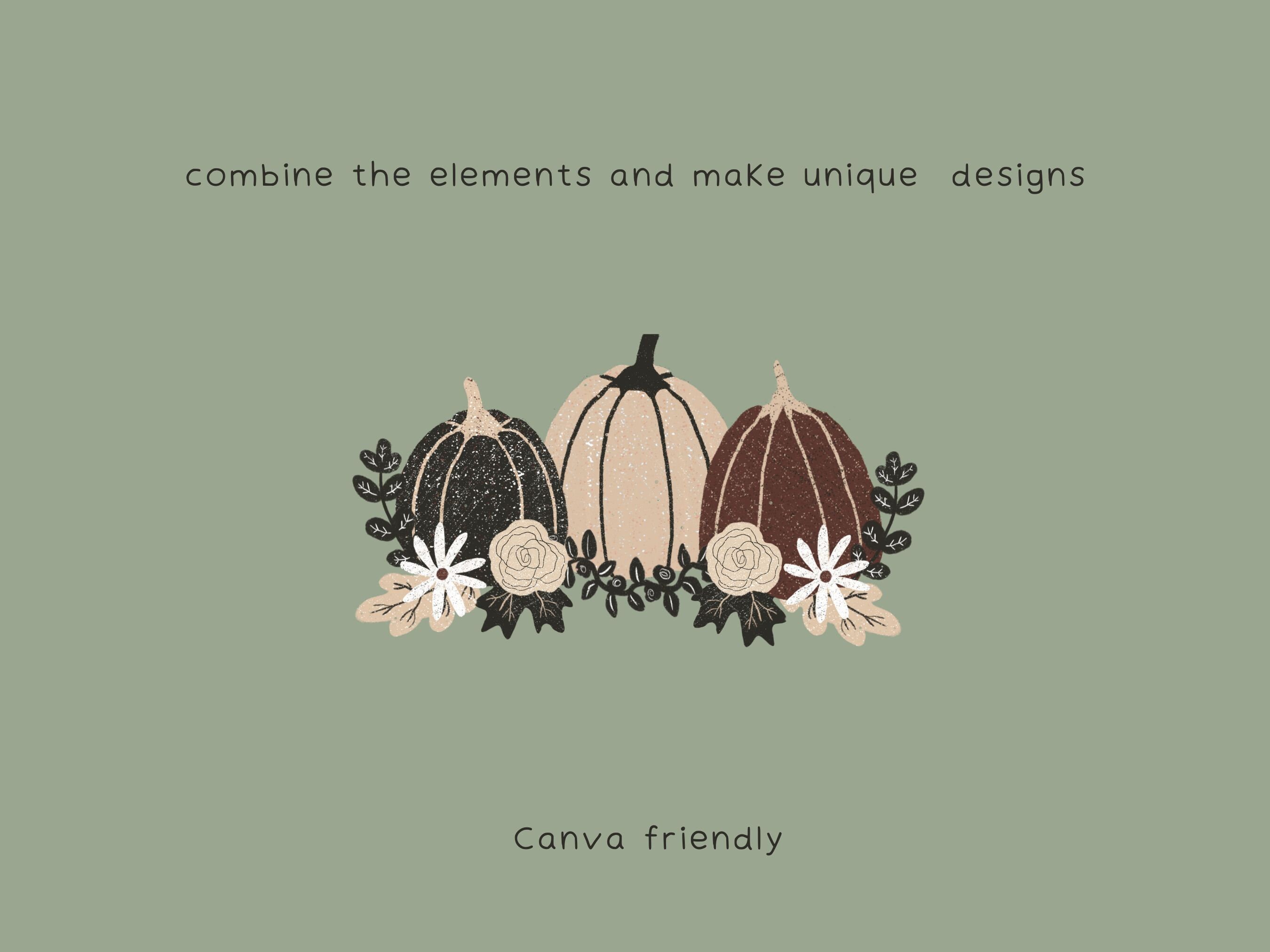 Earthy Fall Clipart Set Autumn Clip Art Neutral Cozy Hygge - Etsy