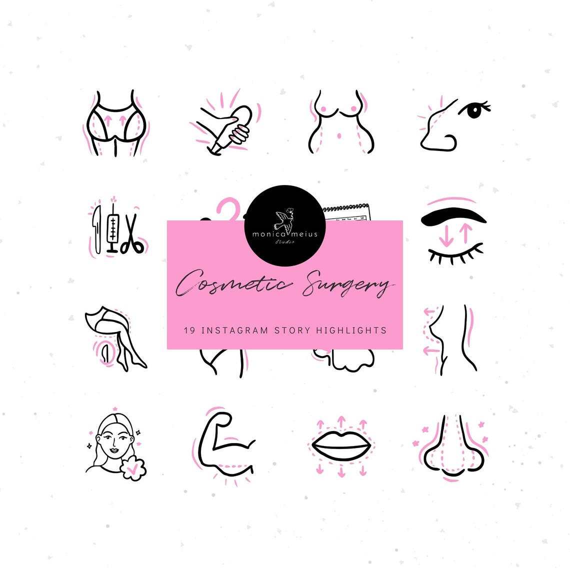 Instagram Story Highlight Icons Plastic Surgery Highlights, Cosmetic ...