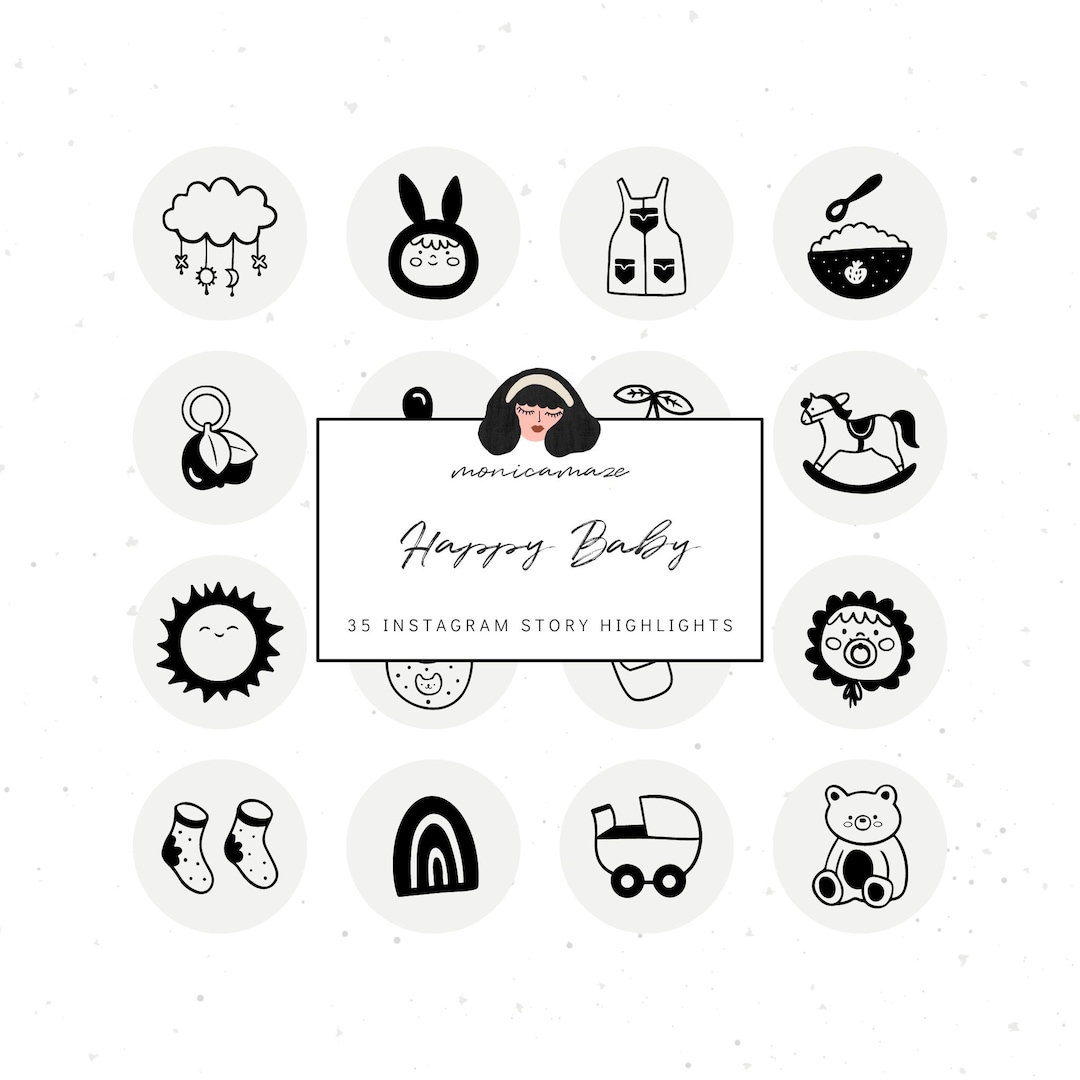 Baby Instagram Story Highlight Icons - Kids Store Highlight Covers ...
