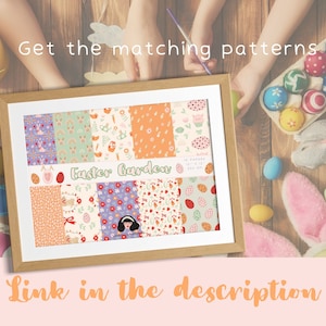 Easter Garden Clipart Set, Spring Hand Drawn Clipart, Doodle Bunnies ...