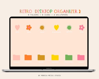 Retro Floral Desktop Organizer - Etsy