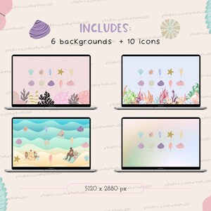 Creative Desktop Wallpaper Organizer, Seashell Icons for Mac + Windows ...