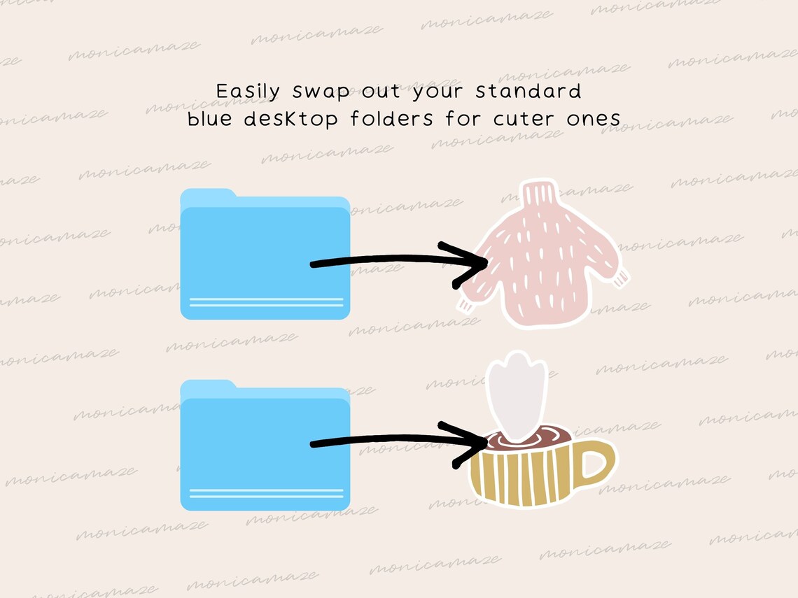 Creative Desktop Wallpaper Organizer, Snowy Winter Desktop Theme ...