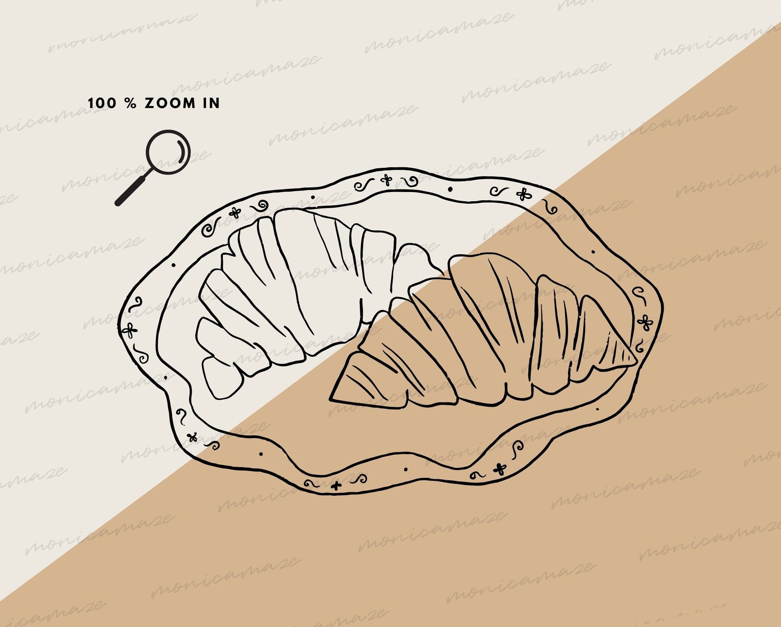 Coffee Shop Clip Art, Cafe SVG Lineart Set, Coffee Croissant Breakfast ...