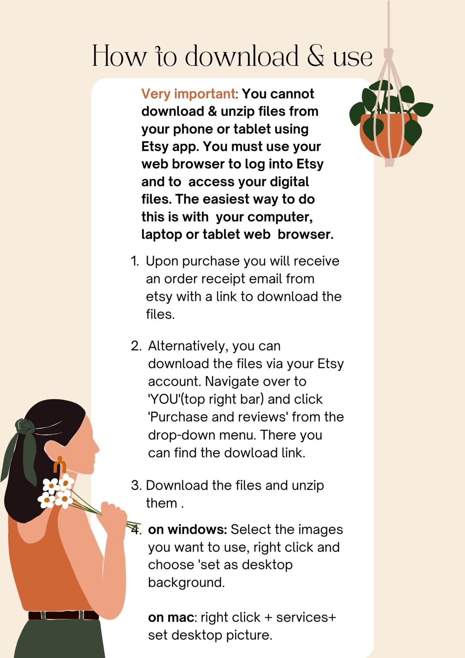 12 Retro Floral Desktop Icon Set, Vintage Groovy Computer Organizer ...
