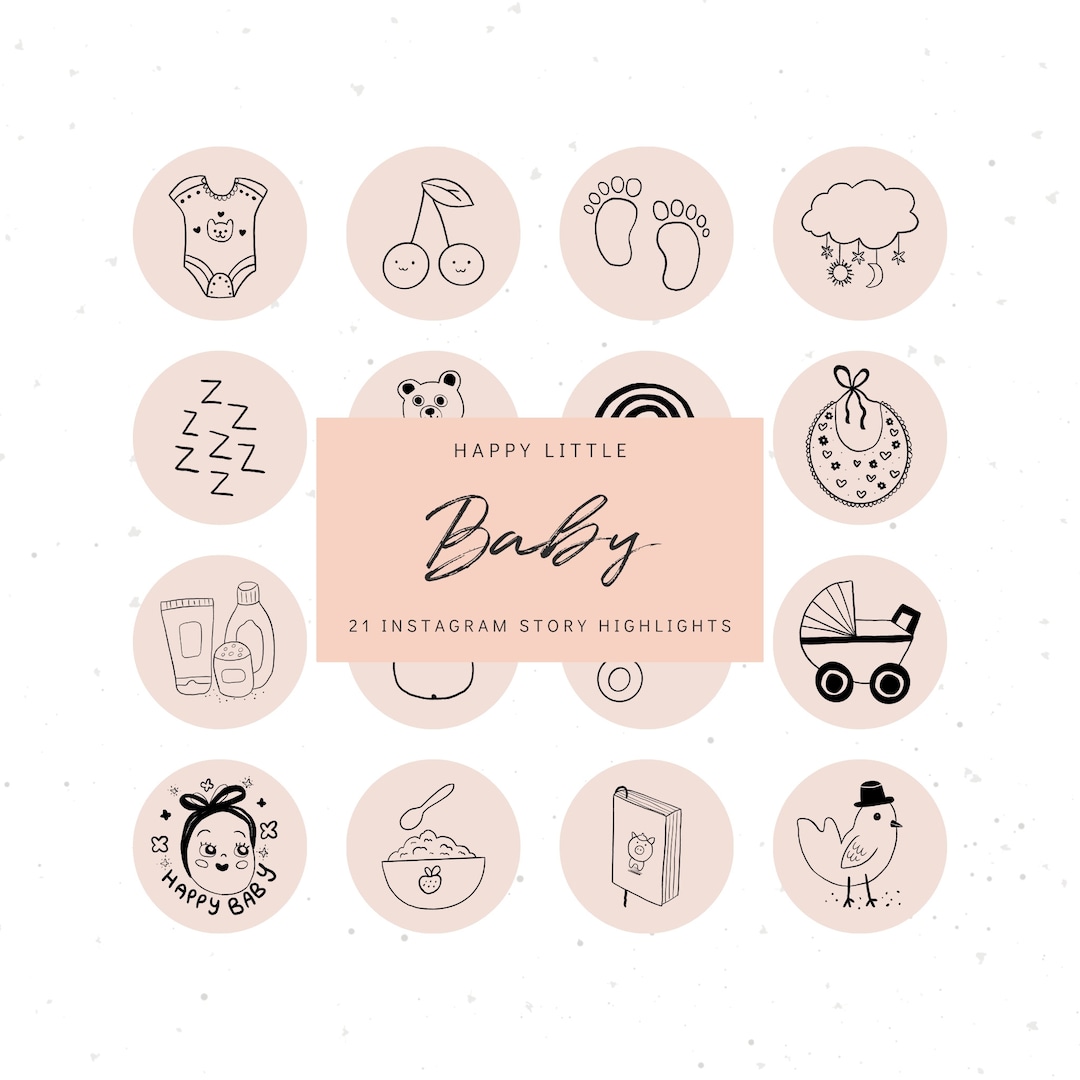 Baby Instagram Story Highlight Icons - Kids Store Highlight Covers ...