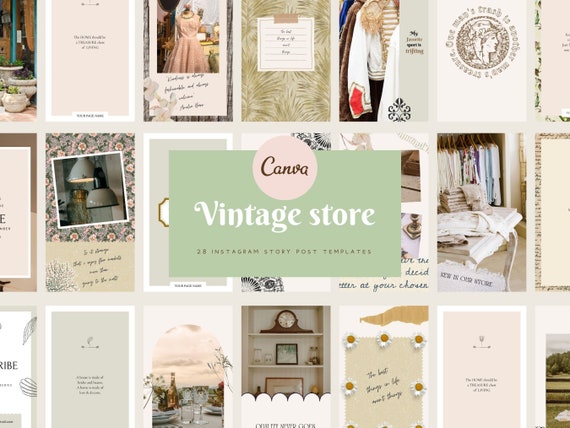 Vintage Instagram Story Templates Farmhouse Instagram Story - Etsy