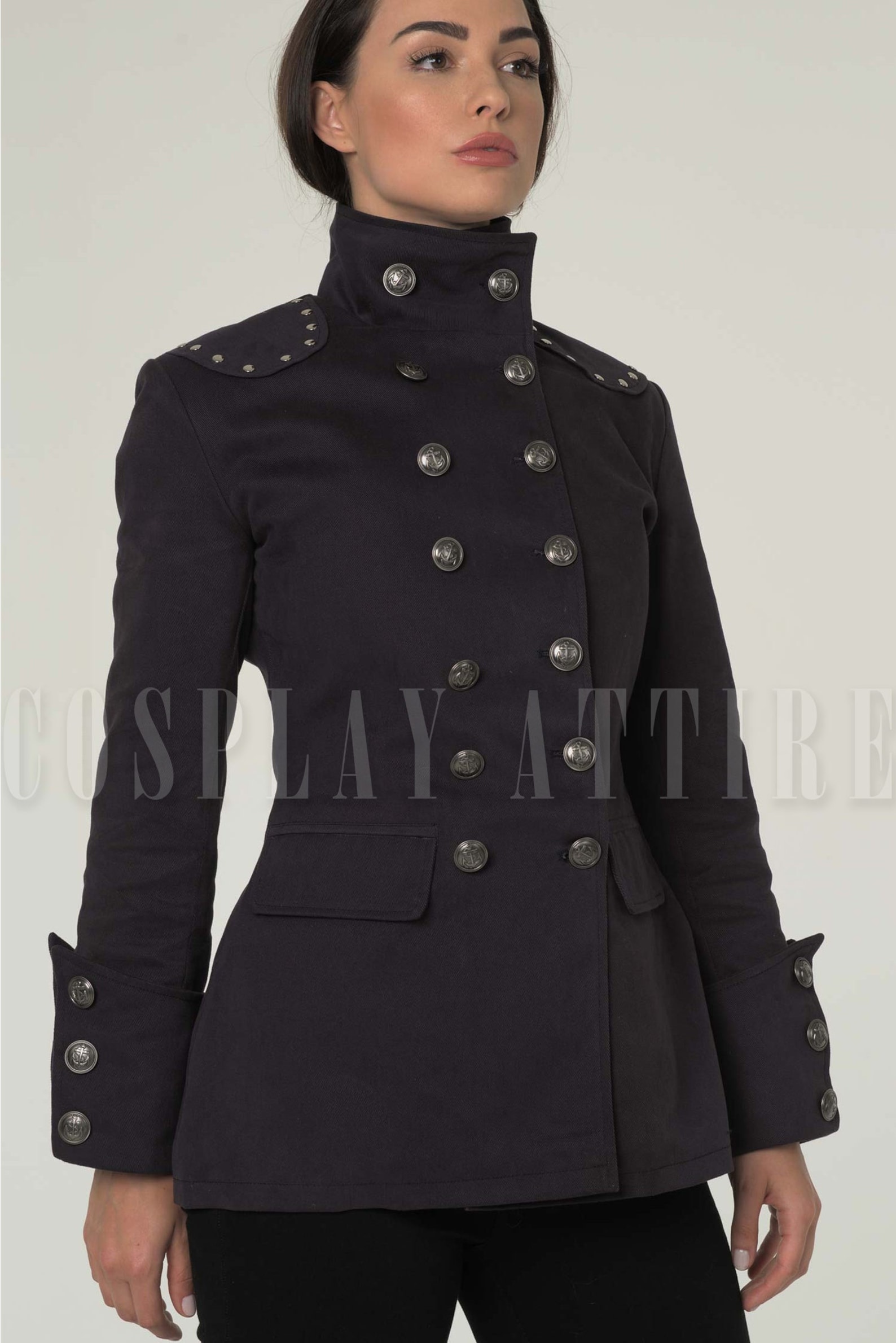 Women's Steampunk Military Jacket Top MSP - Etsy