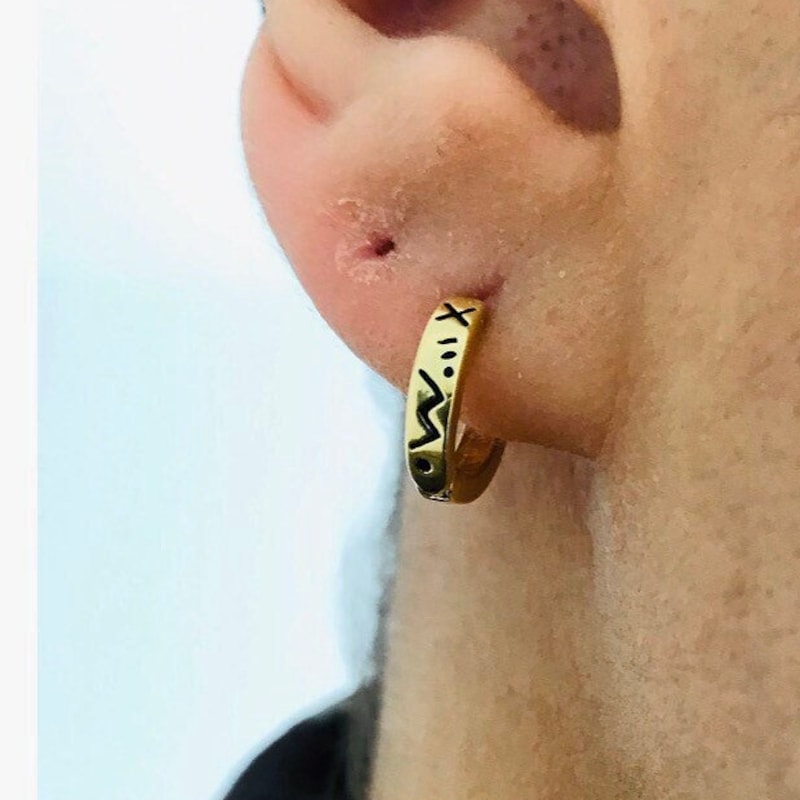 Aztec Hoop Earrings - Etsy