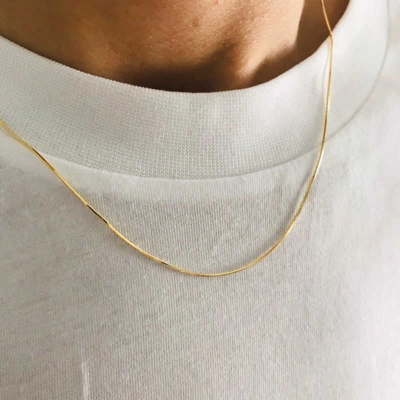 Thin Necklace - Etsy