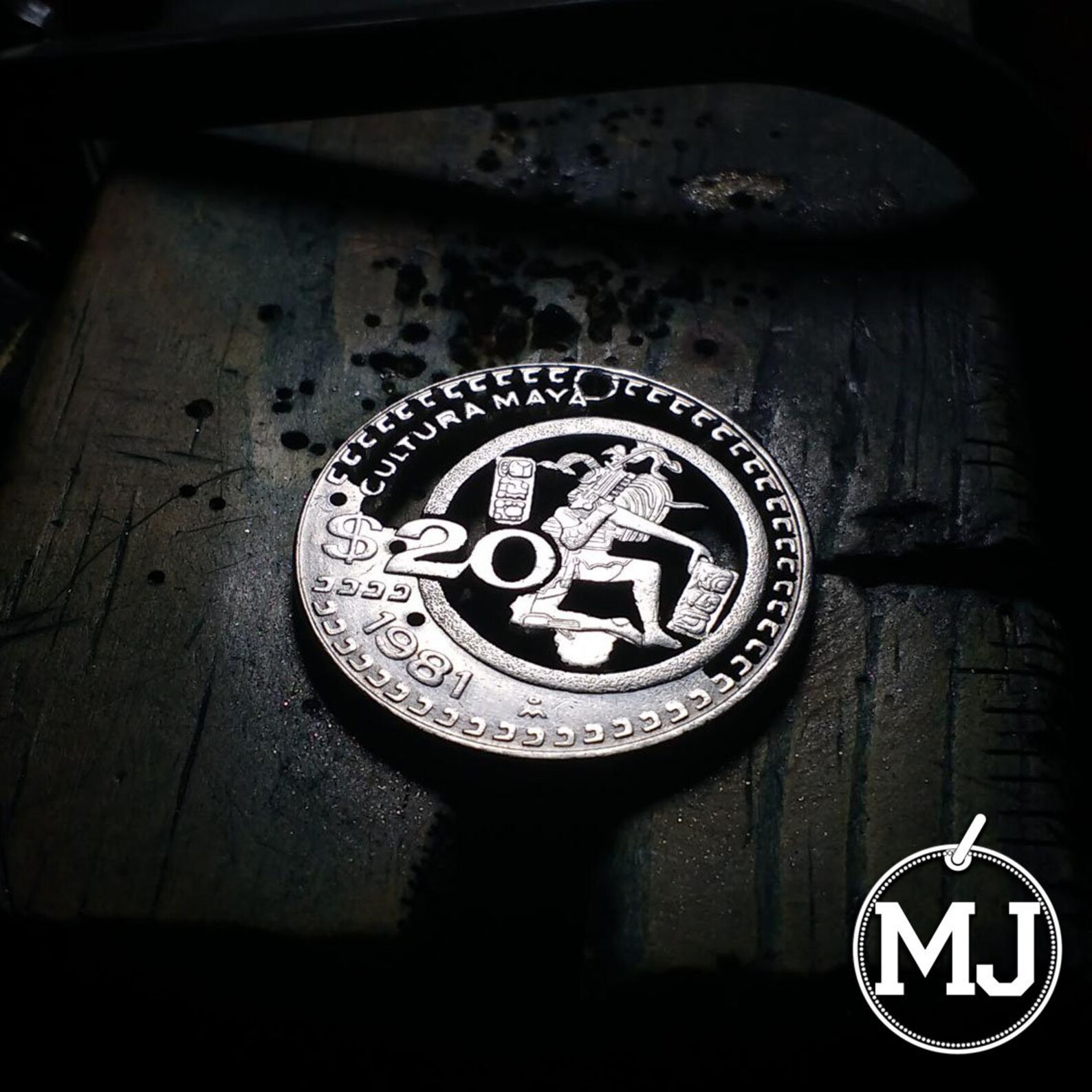 MEXICO Mayan Cut Coin Mayan Cut Coin Mayan Necklace Mayans | Etsy