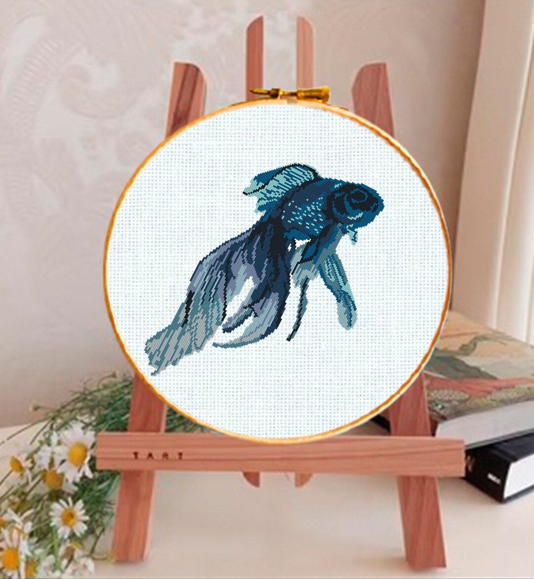 Fish Cross Stitch Pattern Sea Animals Modern Cross Stitch Pattern, Easy ...