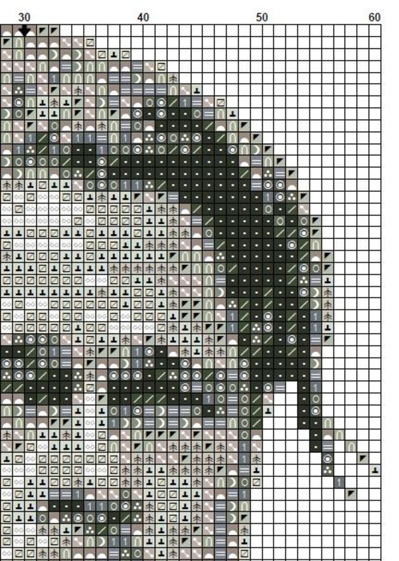 Brad Pitt Mini Cross Stitch Pattern, Modern Tiny Art Portrait, Famous ...
