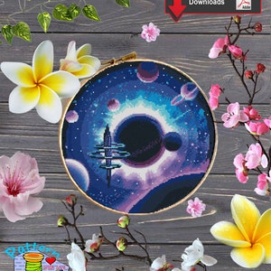 Space SET Cross Stitch Pattern 391 Kits Cross Stitch Galaxy - Etsy