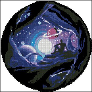 Space SET Cross Stitch Pattern 391 Kits Cross Stitch, Galaxy Cross ...