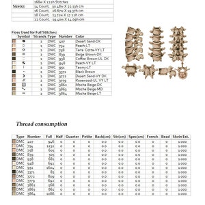 Vertebral Bones, the Structure of the Vertebra Cross Stitch Pattern ...