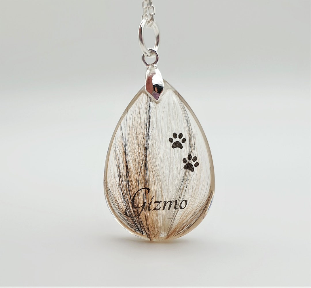 Pet Fur Memorial Locket Lock of Hair Personalised Keepsake. - Etsy