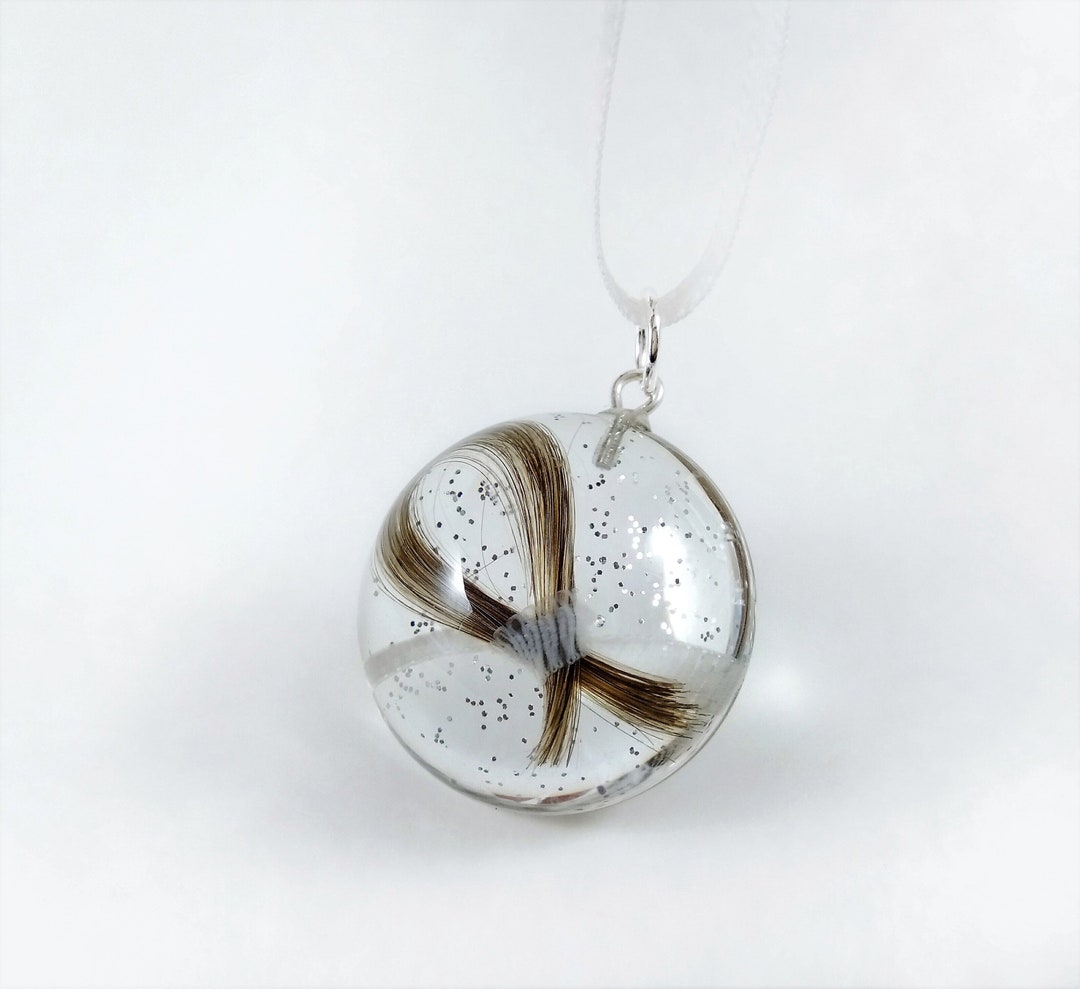 Lock of Hair Memorial Jewellery, Custom Hair Keepsake, Personalised ...