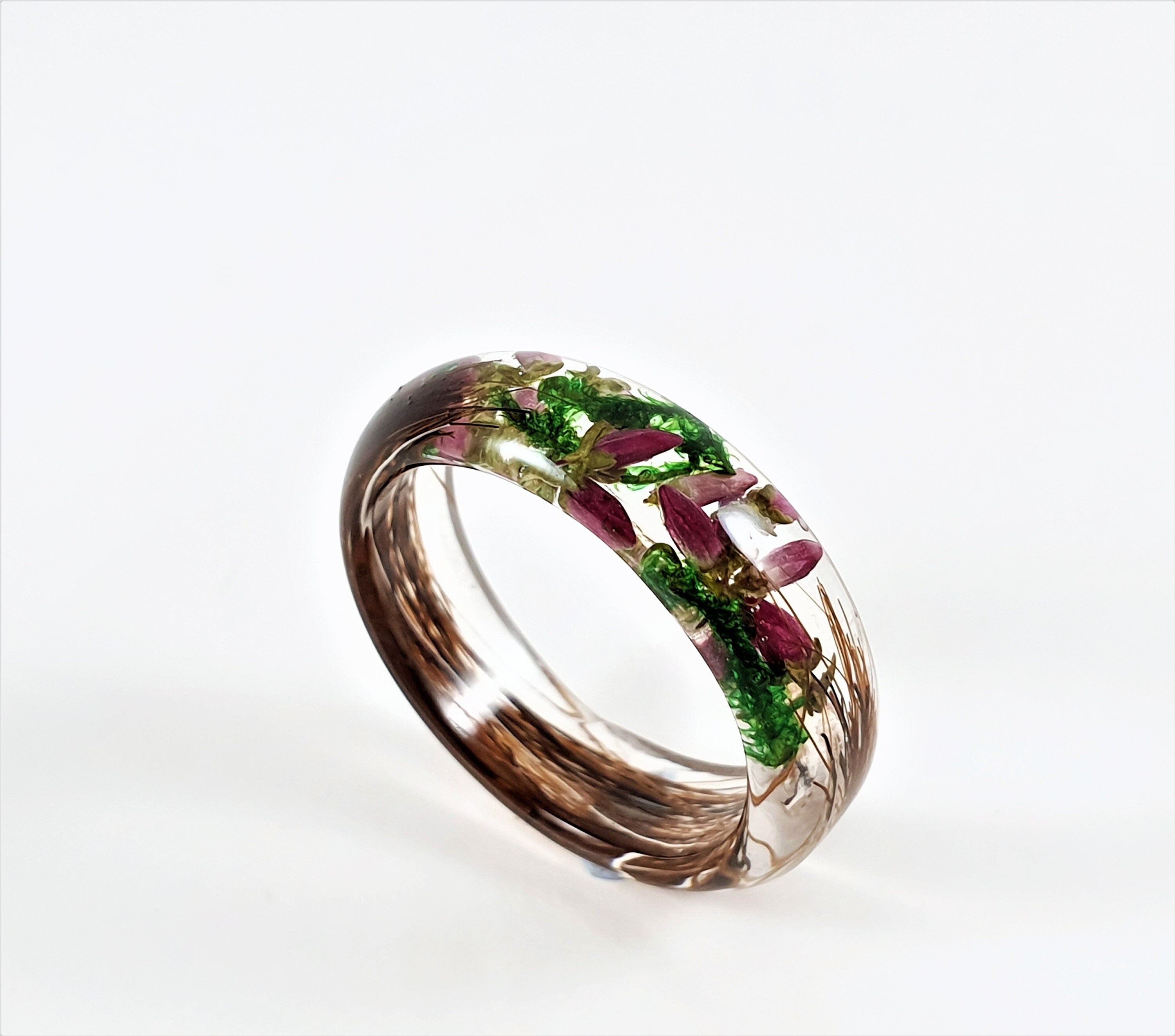 Resin Memorial Ring Lock of Hair Keepsake Horse Hair Ring | Etsy