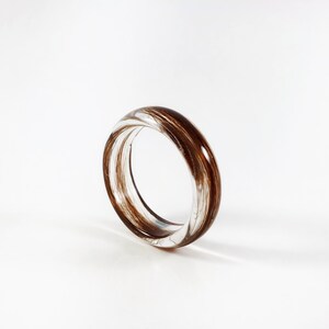 Lock of Hair Keepsake Ring Custom Resin Jewelry Clear - Etsy