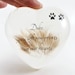 Custom Pet Fur Memorial, Resin Heart Paperweight, Loss of Dog Cat ...