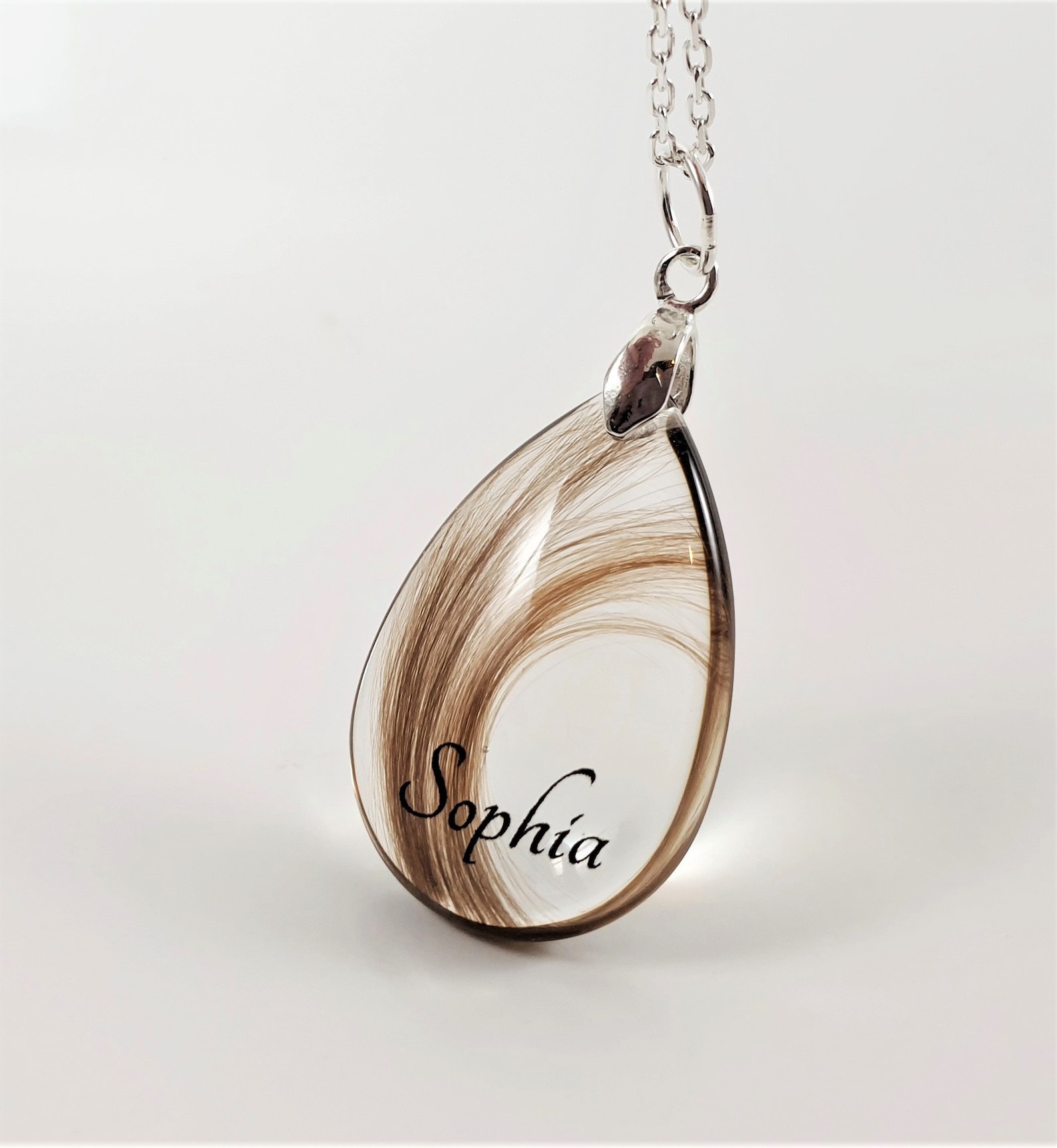 Personalised Lock of Hair Keepsake Memorial Hair Jewellery - Etsy UK