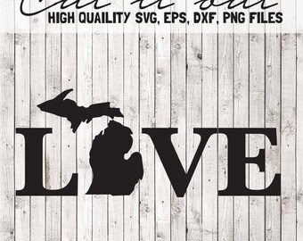 Michigan dxf | Etsy