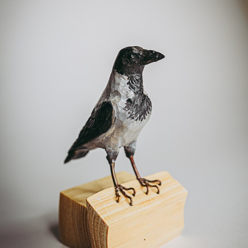 Crow Figurine - Etsy