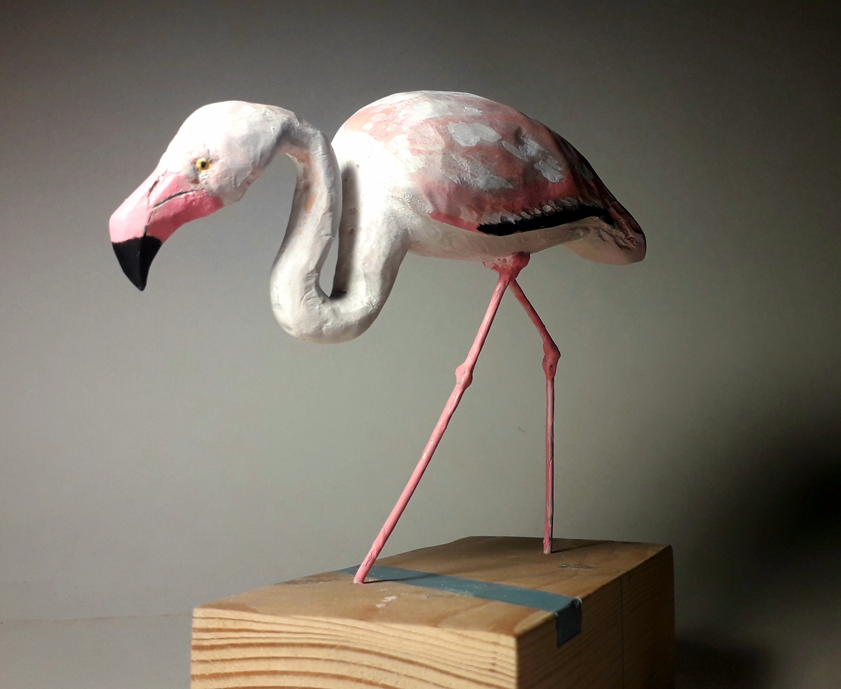 Flamingo Sculpture, Bird Collection, Flamingo Artwork, Gift for ...