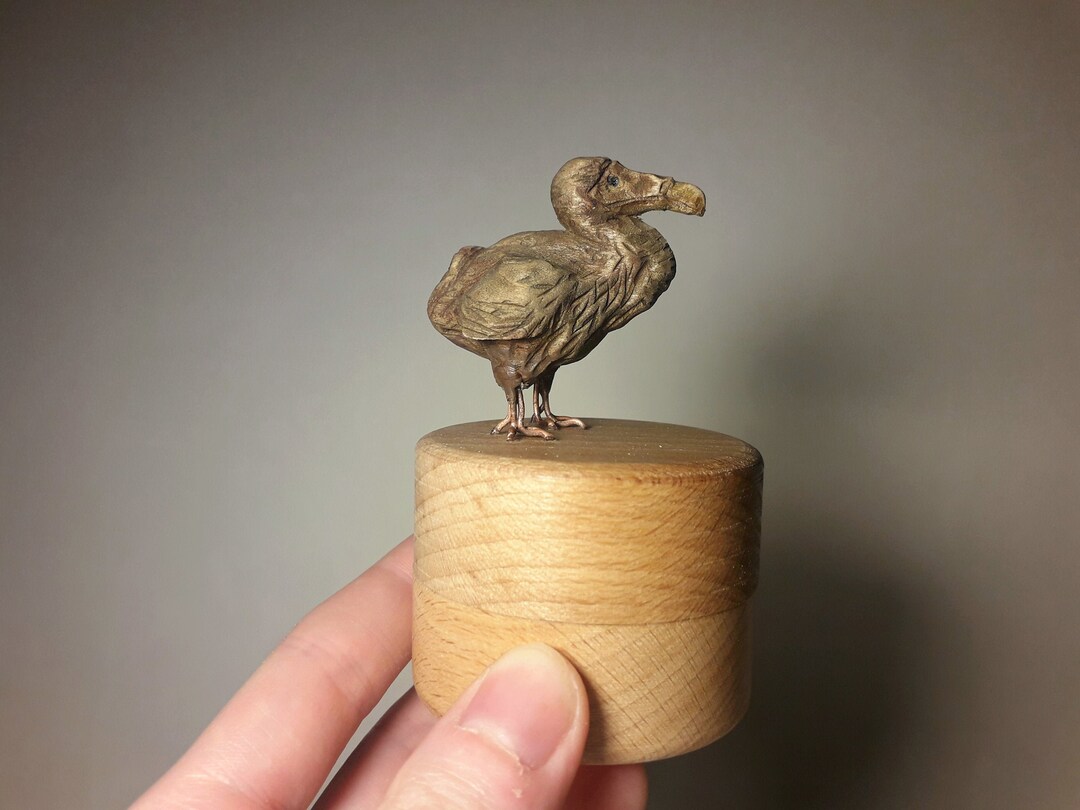Dodo Figurine Gift, Ring Box Art, Handmade Bird Collection, Dodo Bird ...
