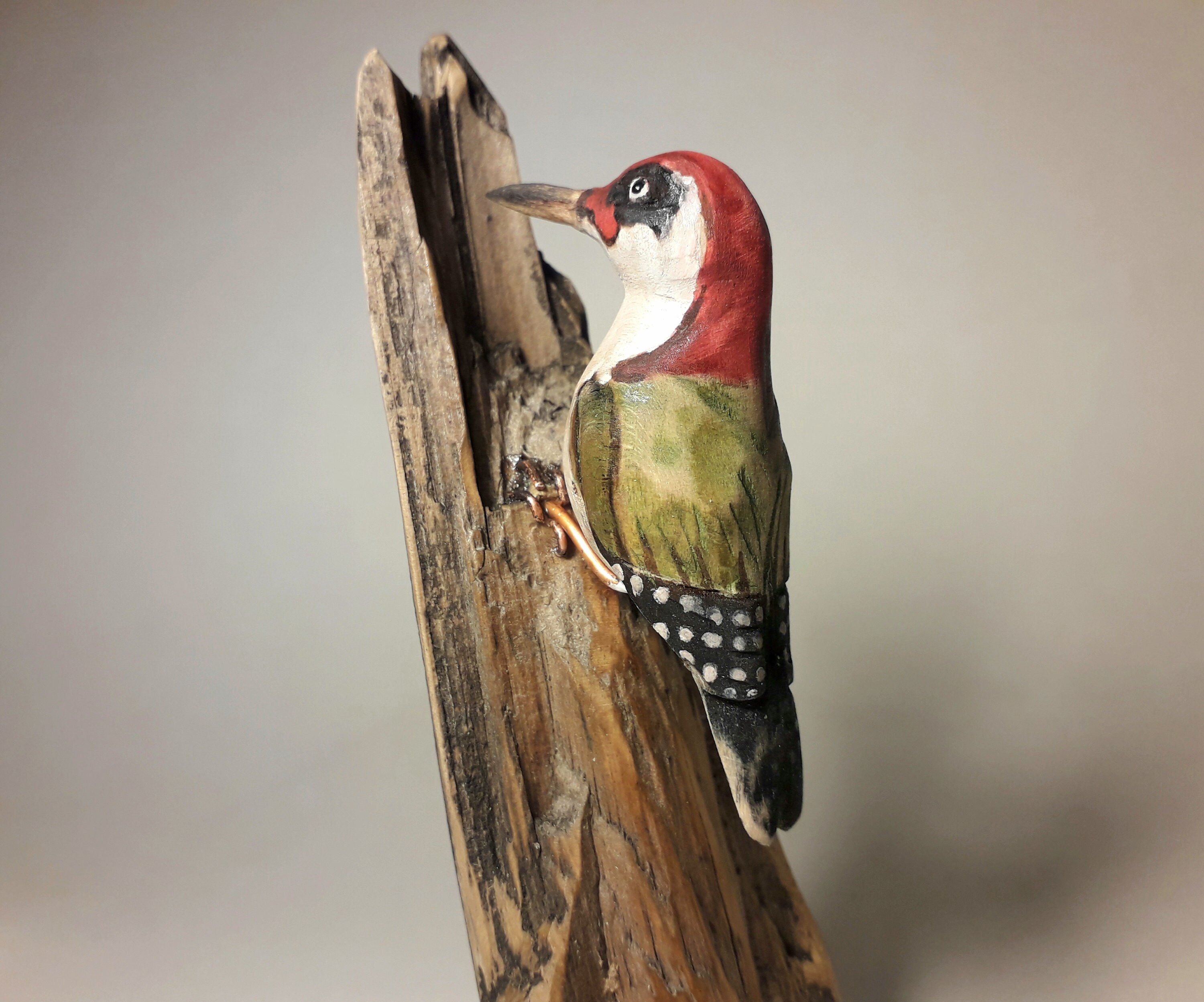 Woodpecker Gift Bird Carving Woodpecker Sculpture Little | Etsy