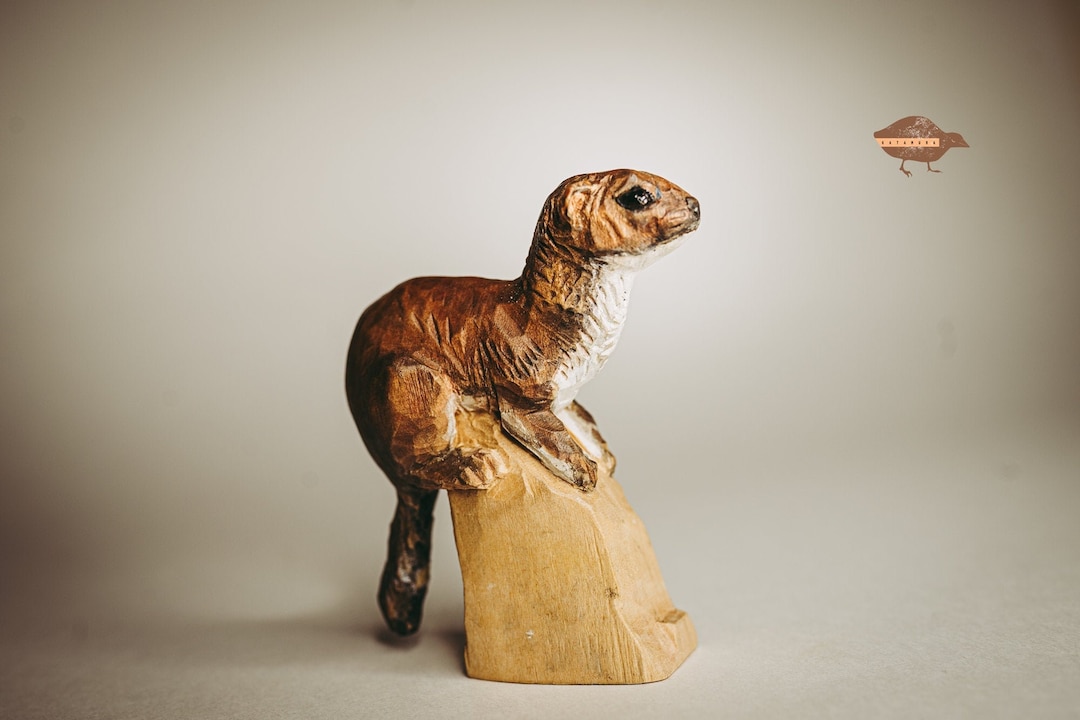 Detailed Weasel Figurine, Animal Lover Gift, Gift for Christmas, Unique Animal Collection ...