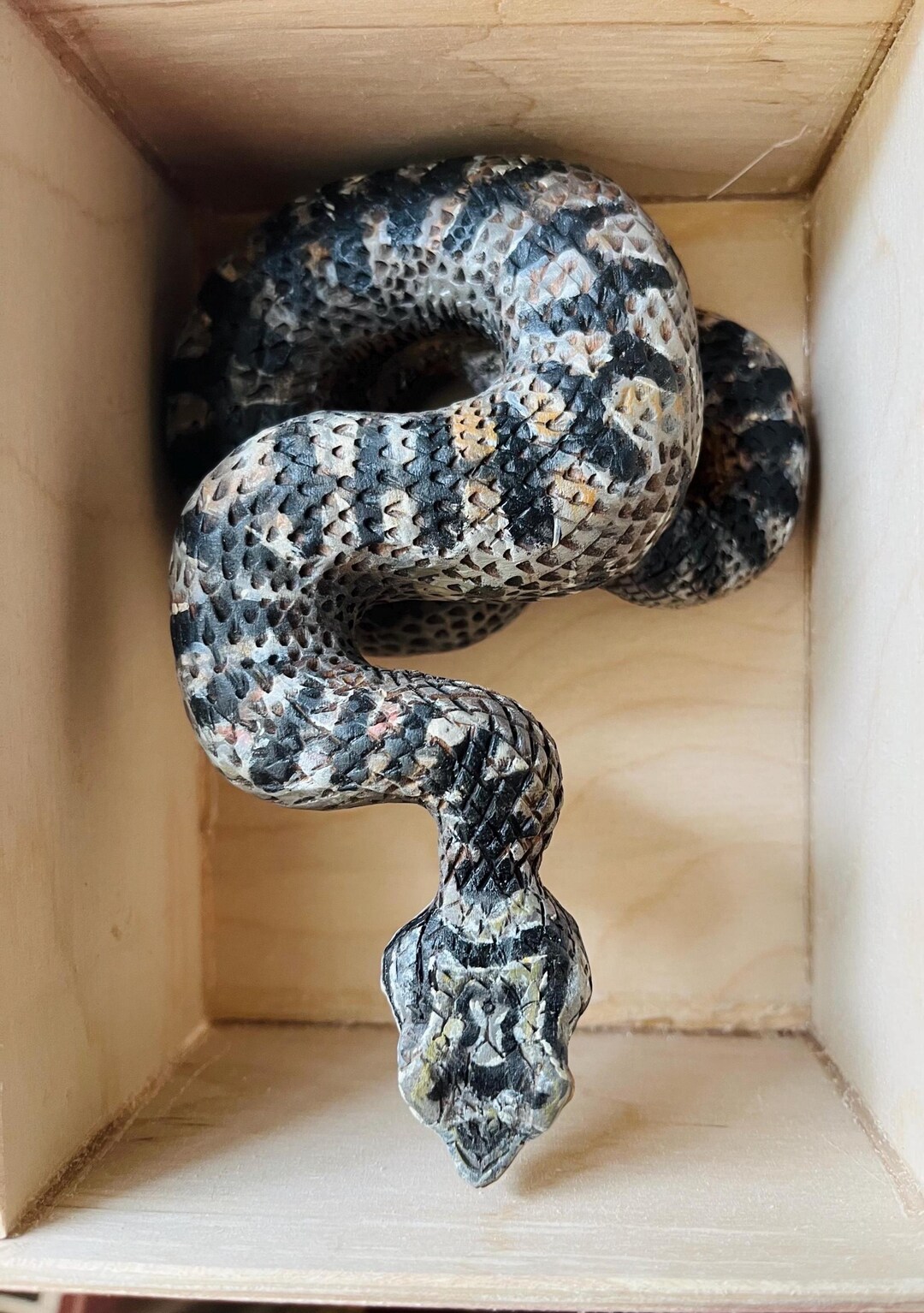 Snake Sculpture, Detailed Reptile Figure for Collectors, Unique Gift ...