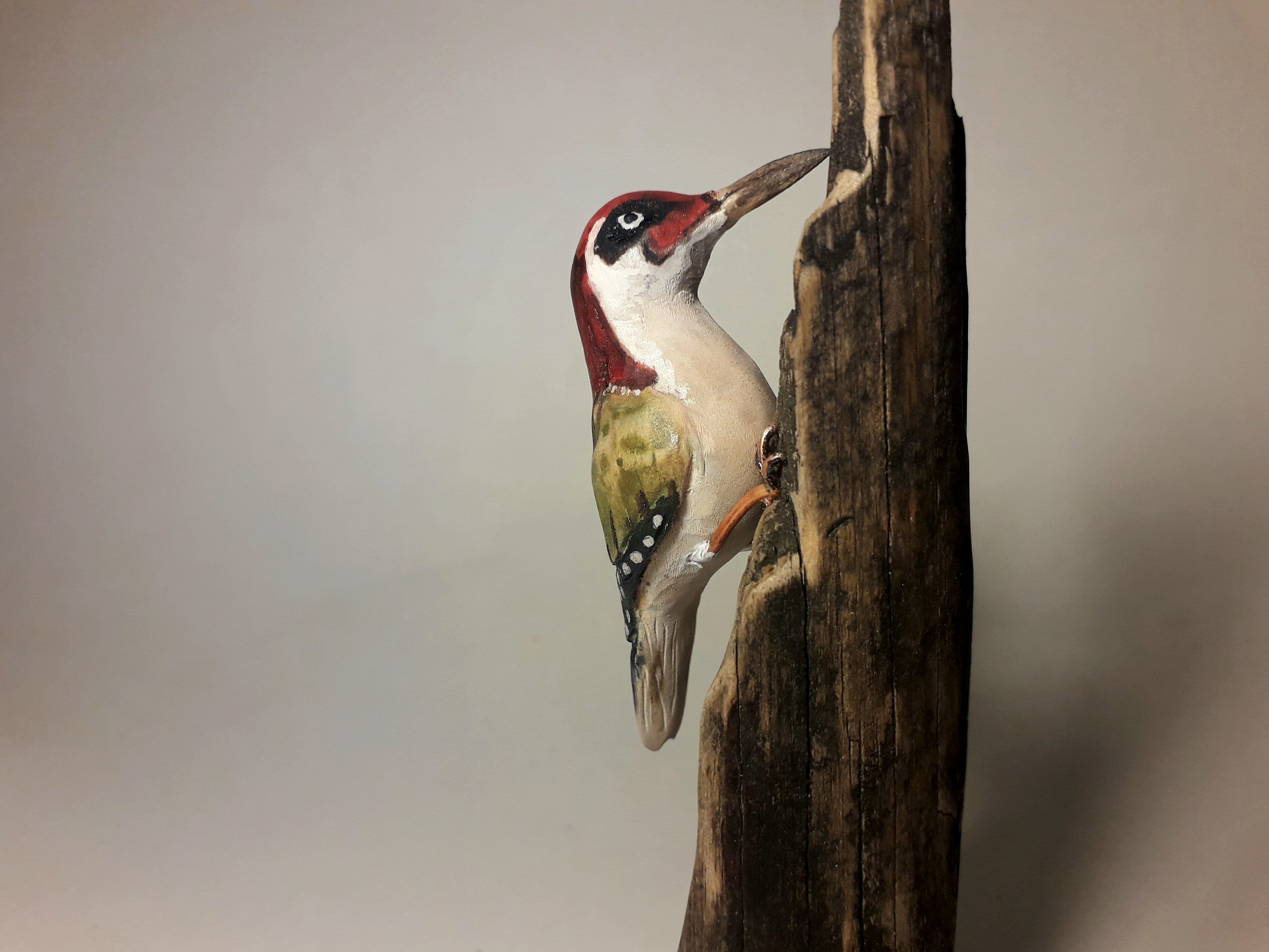 Woodpecker Gift Bird Carving Woodpecker Sculpture Little | Etsy