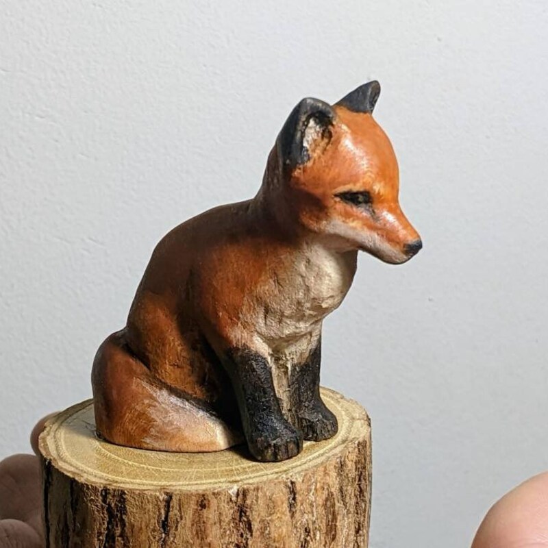 Fox Figurine - Etsy UK