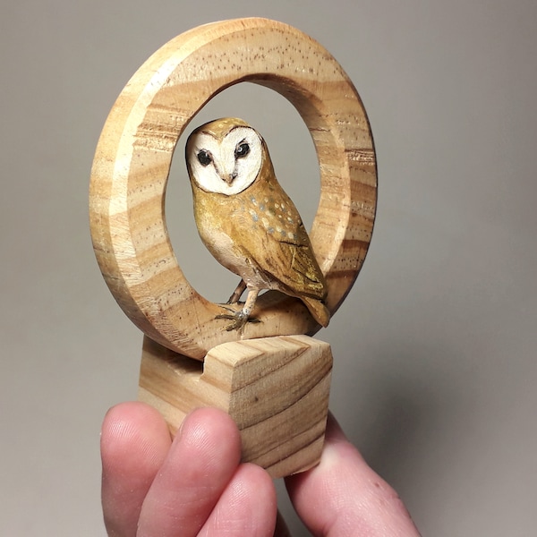 Wooden Owl - Etsy