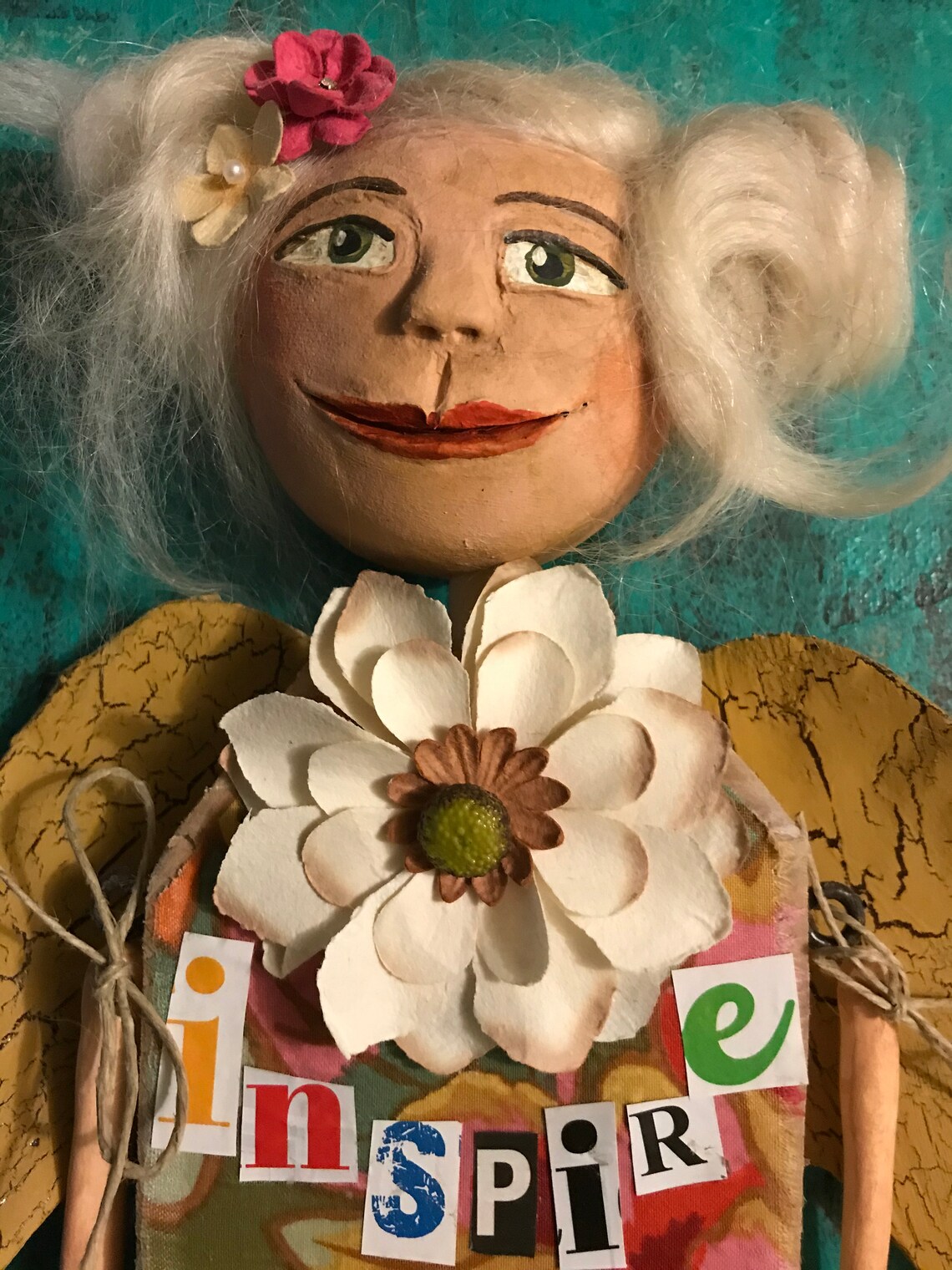 Angel Art Doll, Sculpted Angel, Angel Wall Hanging - Etsy