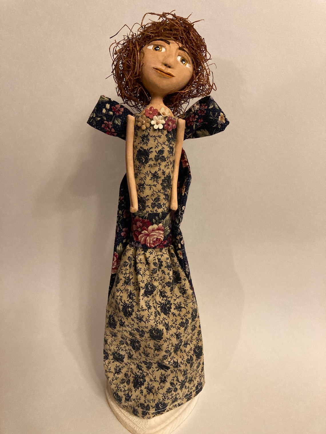 Angela: Calico Angel Art Doll Angel Figurine - Etsy
