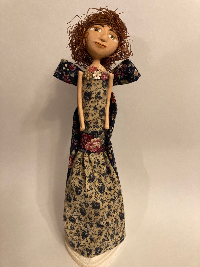 Angela: Calico Angel Art Doll Angel Figurine - Etsy