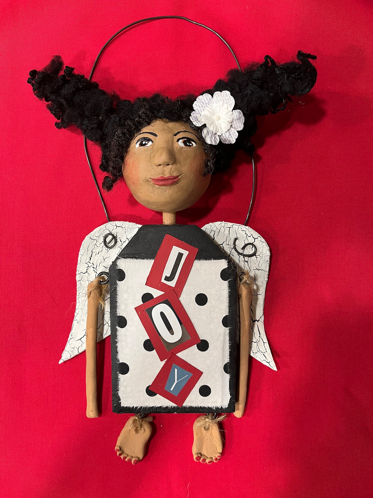 Jackie: Paper Clay Sculpture, Wall Figurine, Art Doll, Angel - Etsy