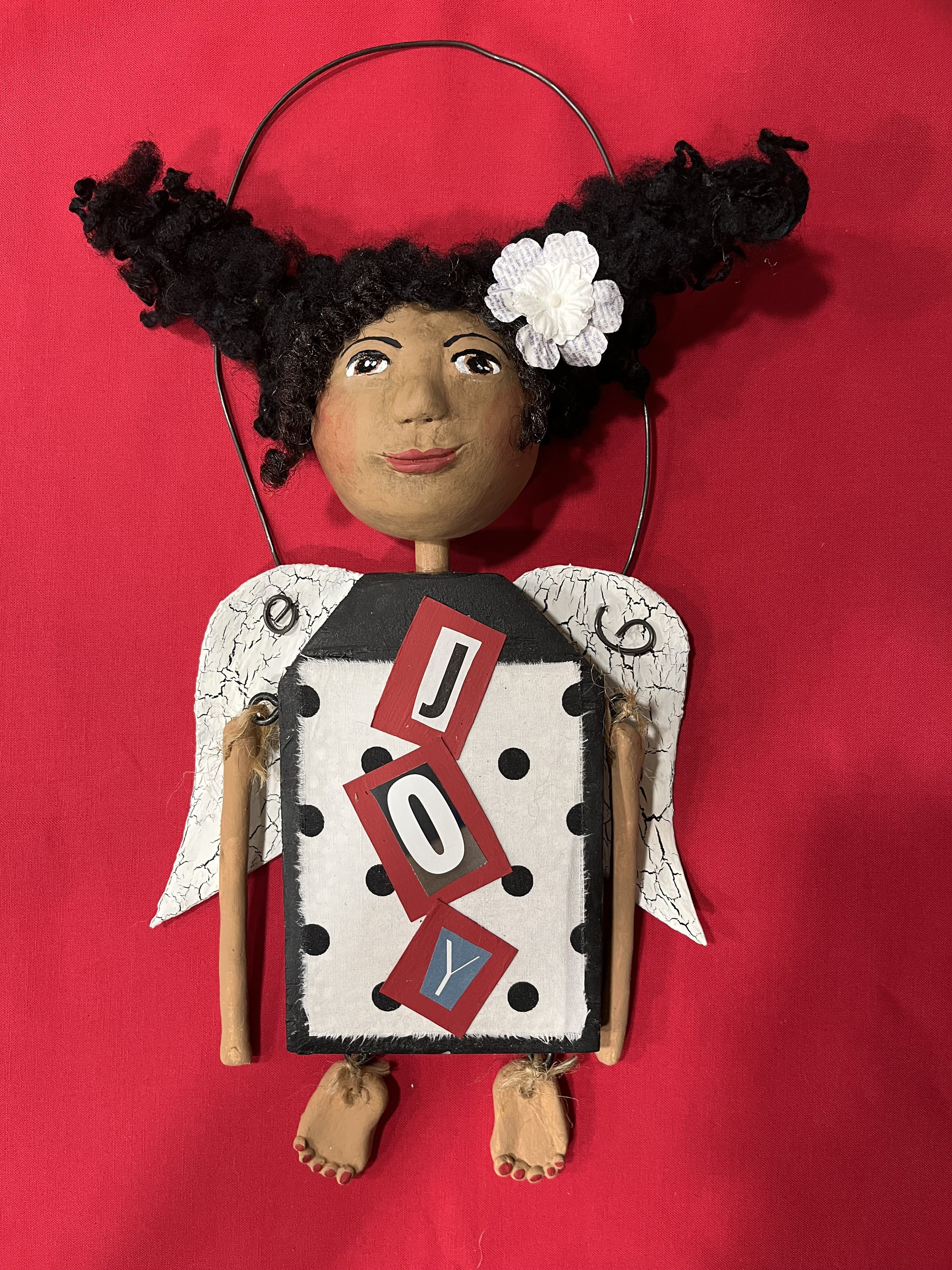 Jackie: Paper Clay Sculpture, Wall Figurine, Art Doll, Angel - Etsy