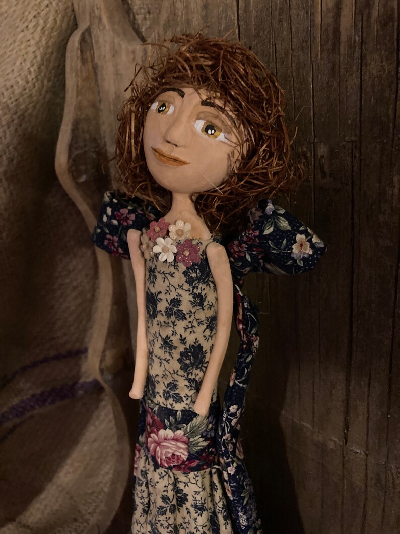 Angela: Calico Angel Art Doll Angel Figurine - Etsy