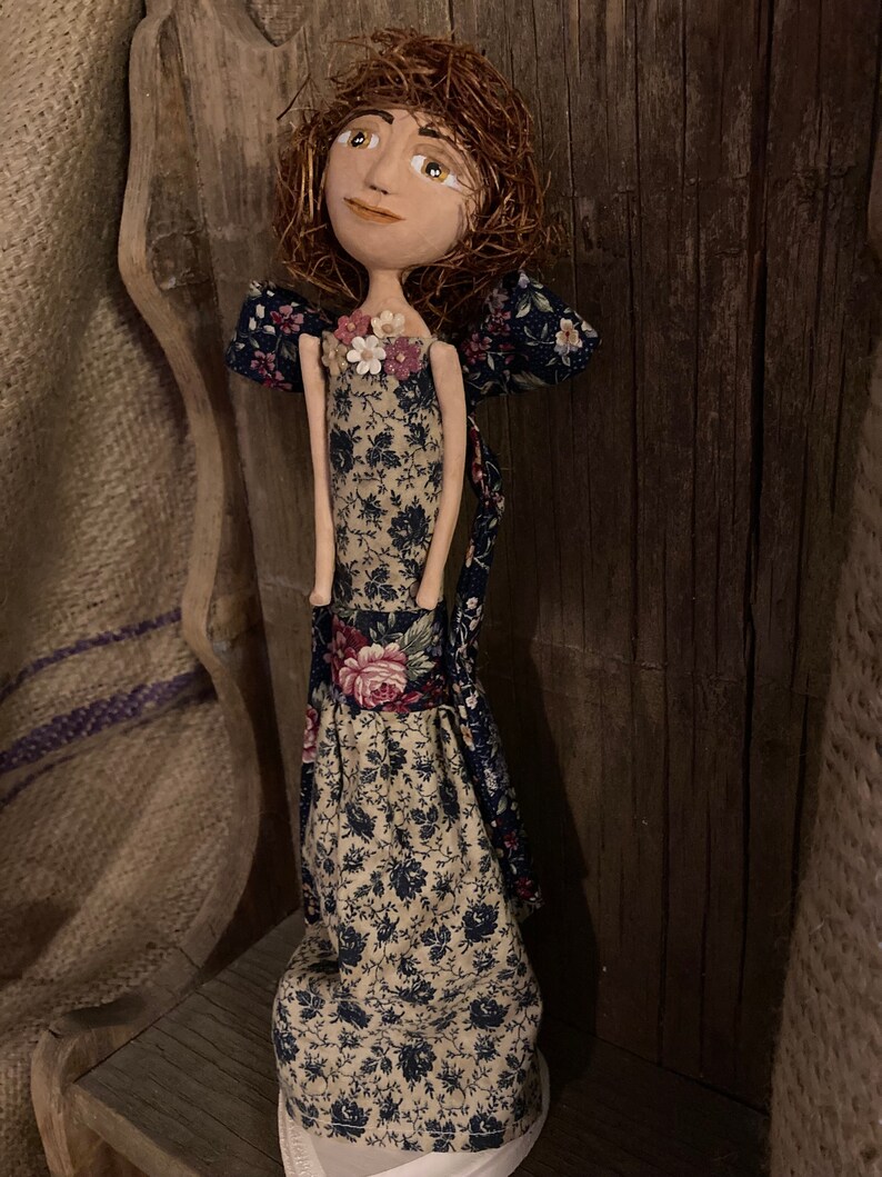 Angela: Calico Angel Art Doll Angel Figurine - Etsy