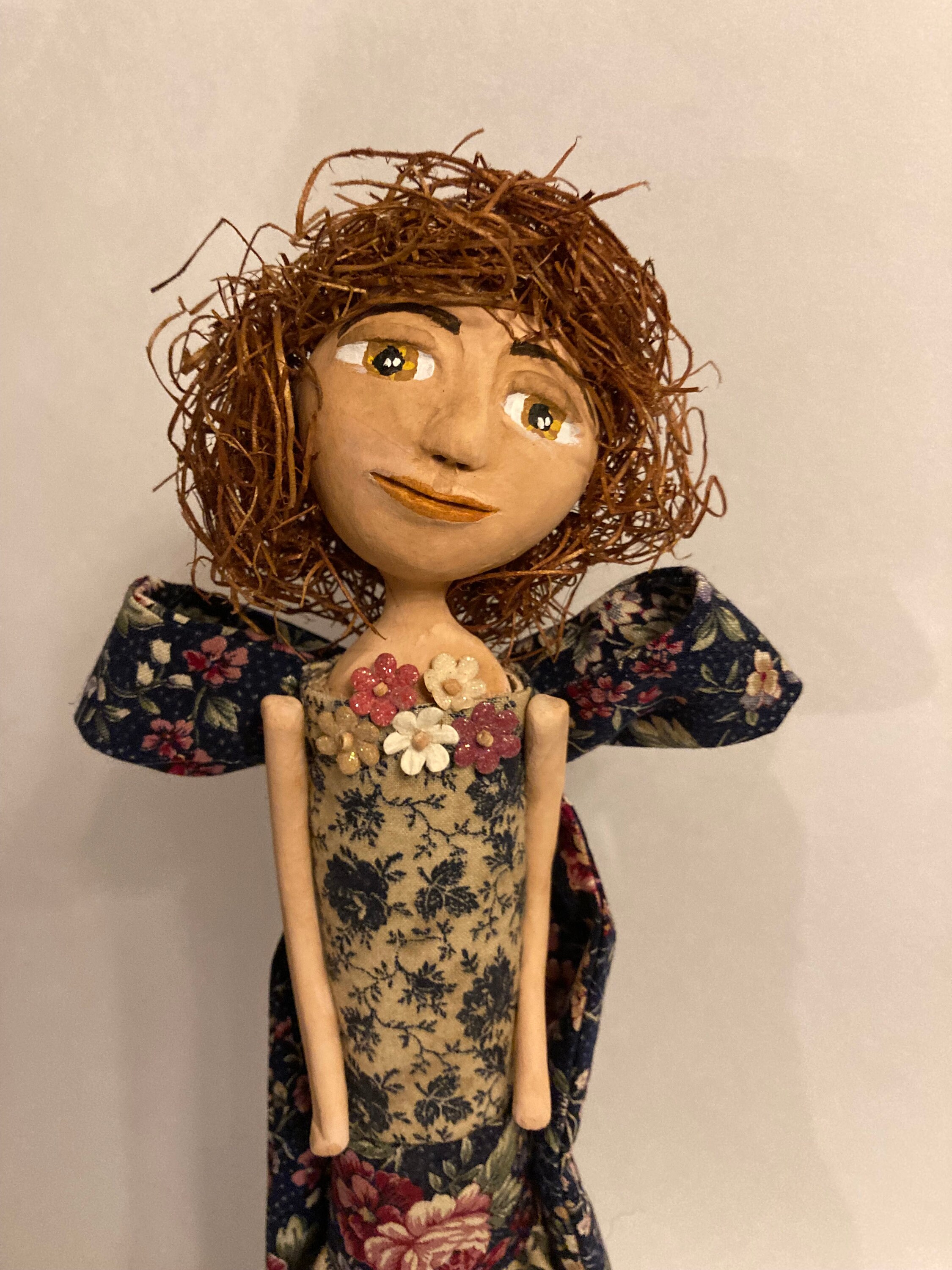 Angela: Calico Angel Art Doll Angel Figurine - Etsy
