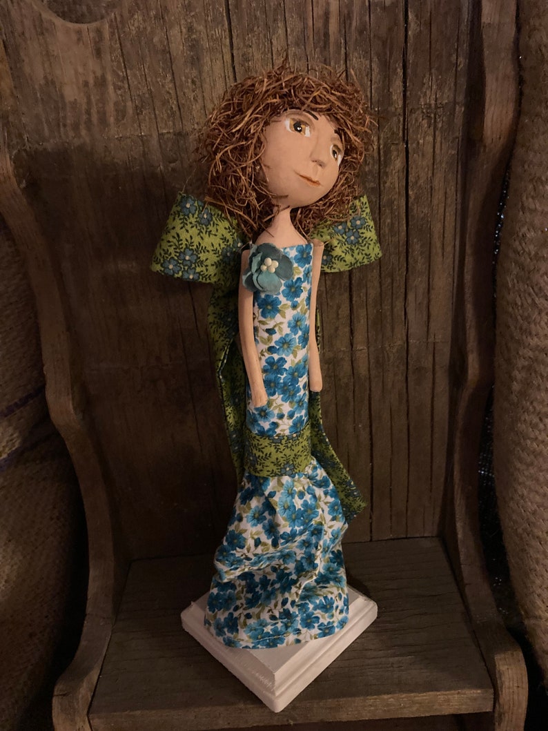 Chelsea: Calico Angel Art Doll, Angel Figurine - Etsy