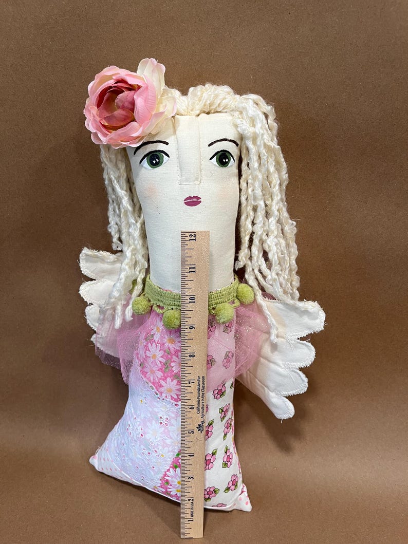 Angel Fabric Doll, OOAK Angel, Collectible - Etsy
