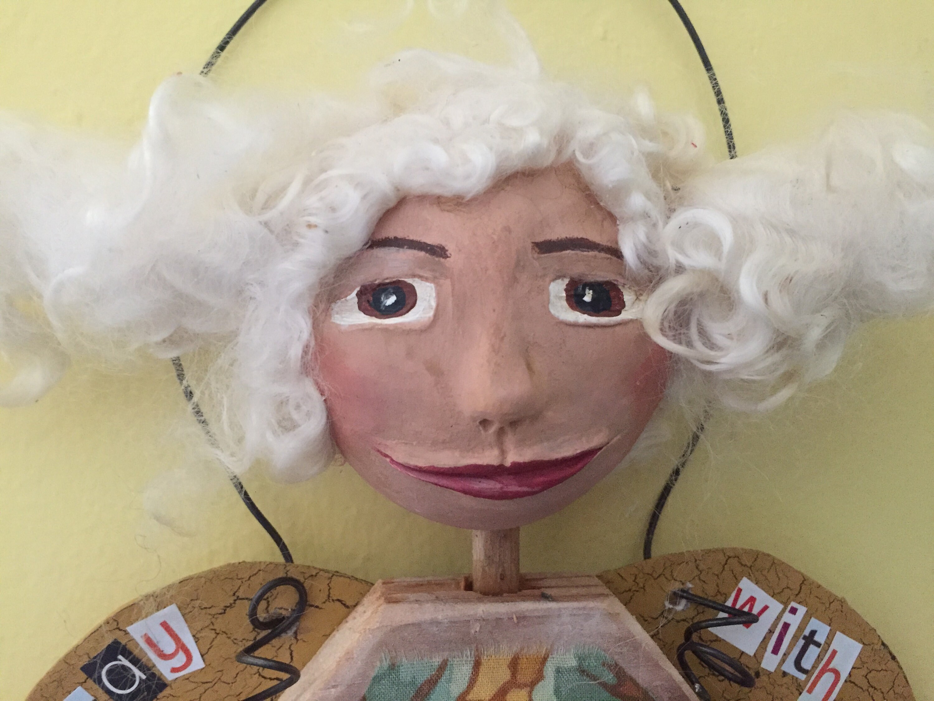 Cecelia: Angel Art Doll, Paperclay Art Doll, Sculpted Wall Figurine ...