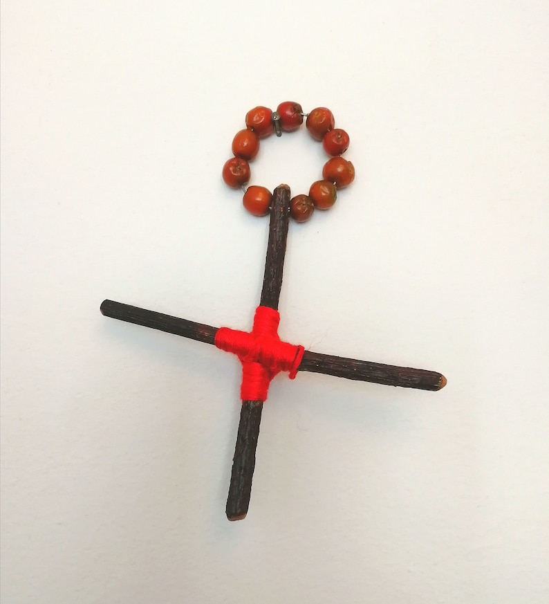 Rowan Cross and Berries Traditional British Protective Charm - Etsy